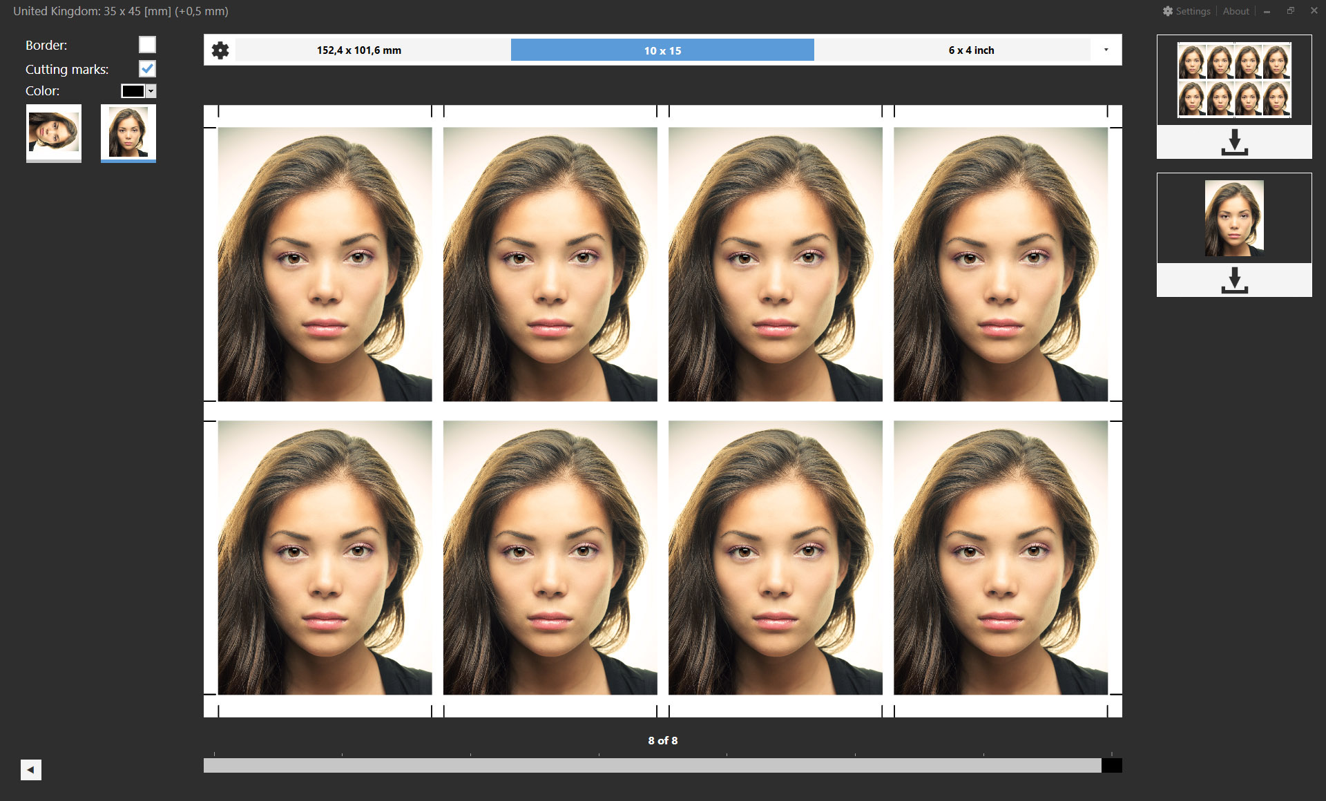 Passport Photo Plugin Screenshots